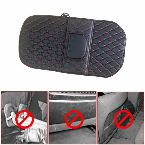 PU Leather Protector Cover Car Seat Back Anti Kick Pad Mat Universal ...
