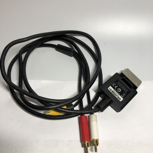 Composite AV Cable Black OEM Microsoft for Xbox 360 Console Video Game ...
