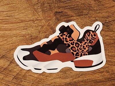 Leopard Basketball TENNIS SHOE Sticker Hip Hop Laptop Sticker ...