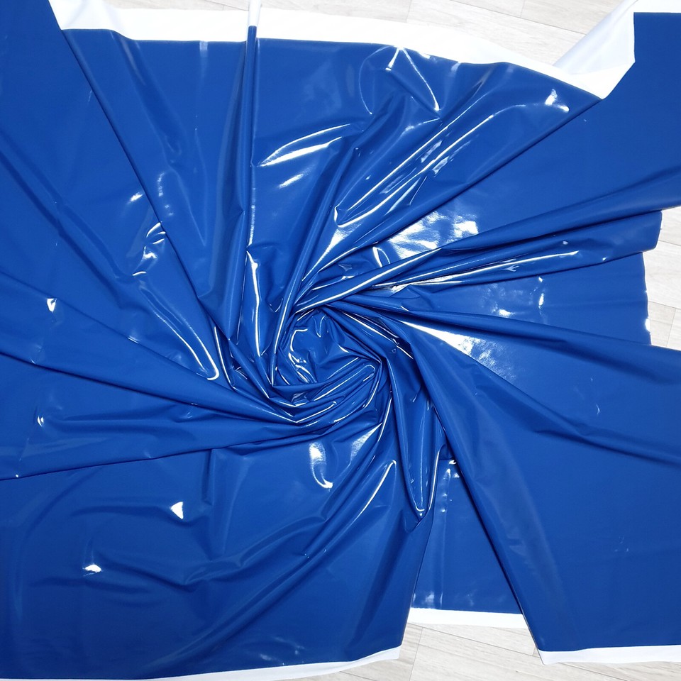 SHINY HIGH GLOSS PVC STRETCH RUBBER VINYL PLEATHER GOTH FETISH CLOTH ...