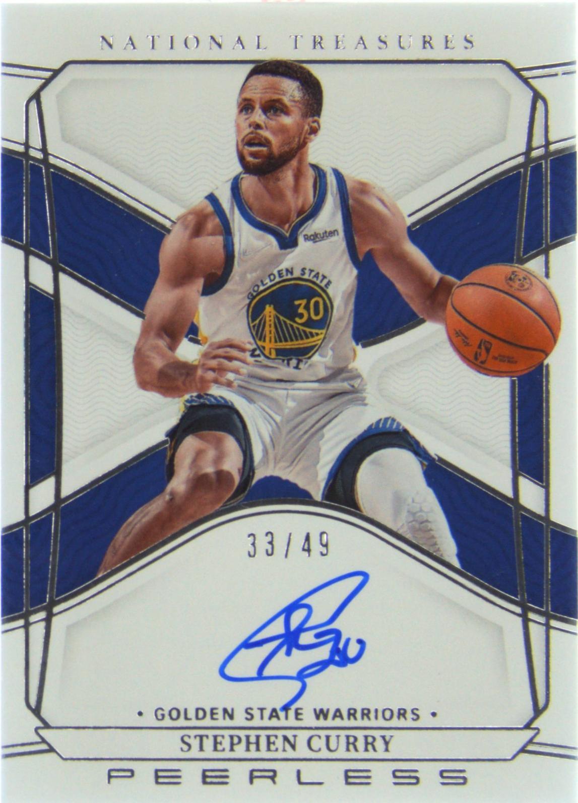 2021-22 Panini National Treasures - Peerless Signatures Stephen Curry # ...