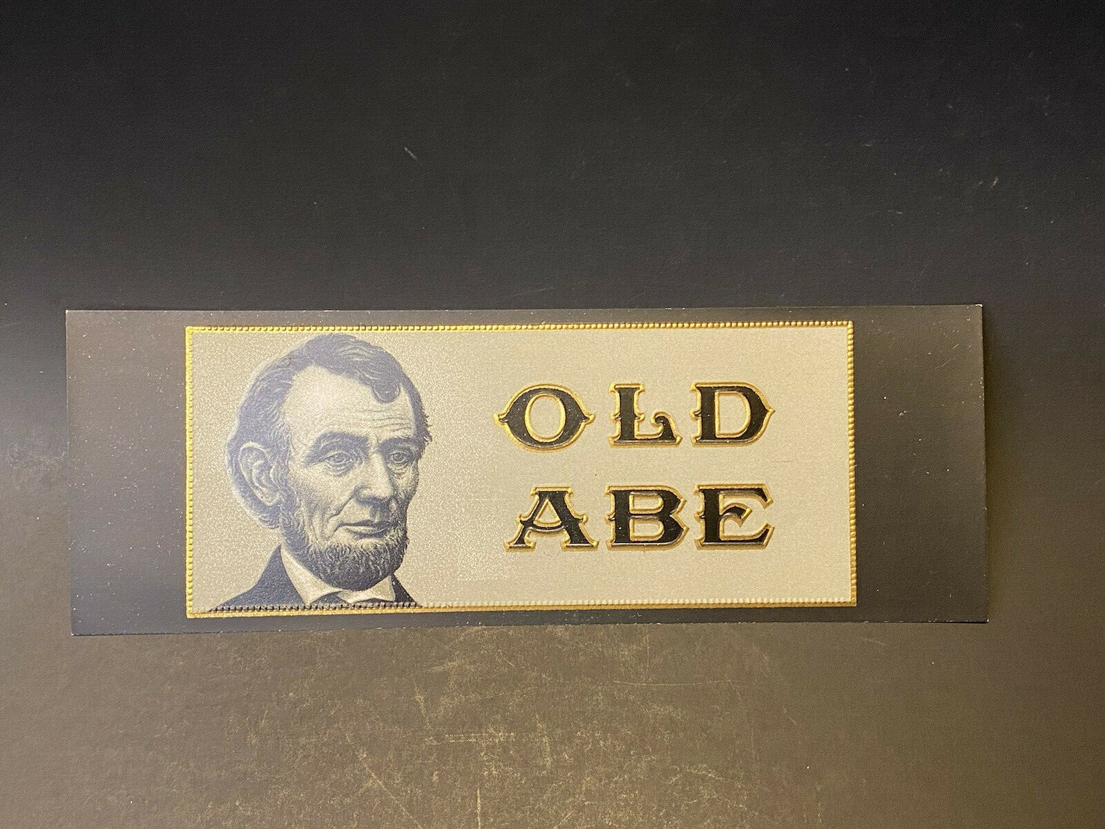 Vintage Old Abe Abraham Lincoln Tobacco Cigar Box Advertising Label | eBay