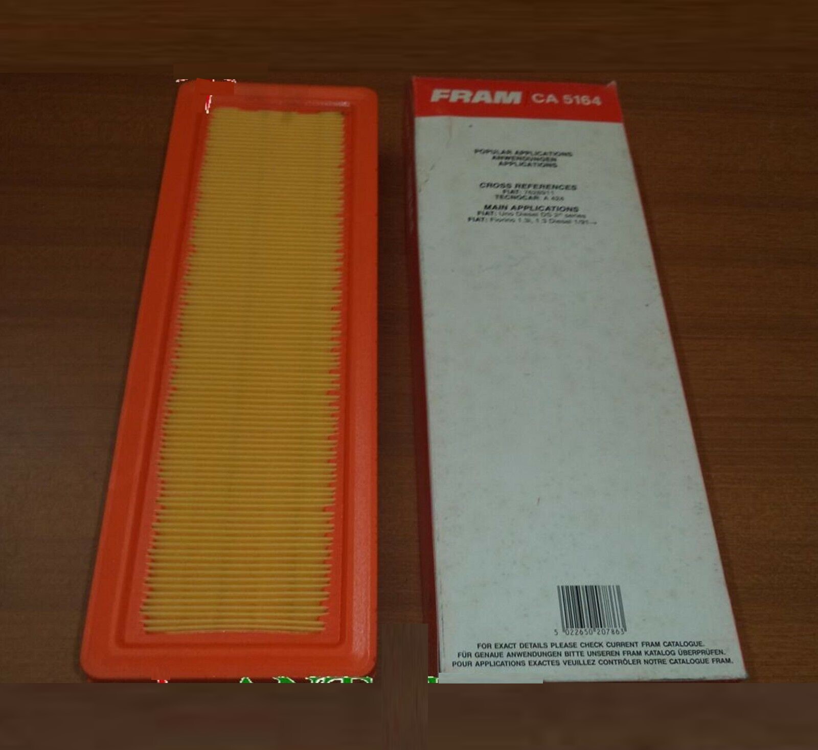 Luftfilter Fram CA5164 für Fiat Uno Diesel 2 Serie Fiorino 13 Diesel ...