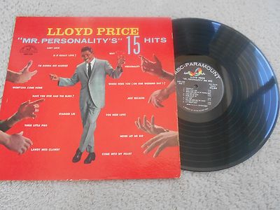 Lloyd Price R&R LP (ABC-PAR ABC 324) Mr. Personality's 15 Hits MONO | eBay