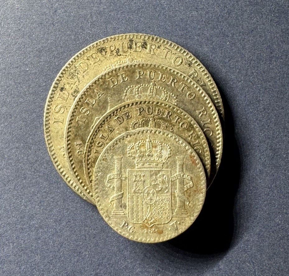 1896 40c Puerto Rico🇵🇷 4 coins collection 😎😎 | eBay