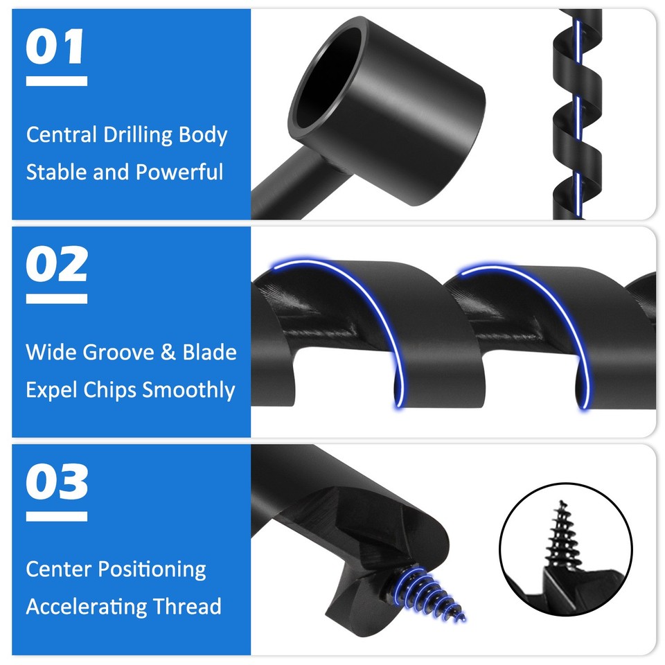 Scotch Eye Wood Auger Drill Bit Hand Auger For Camping And Bushcraft ...
