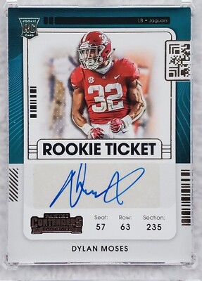 2021 Contenders RC Dylan Moses Autograph Rookie #299 | eBay