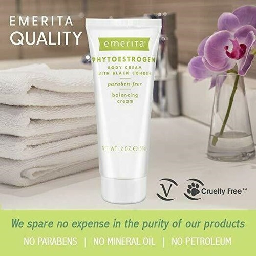 NEW Emerita Phytoestrogen Body Cream Paraben & Vegan Free Balancing ...