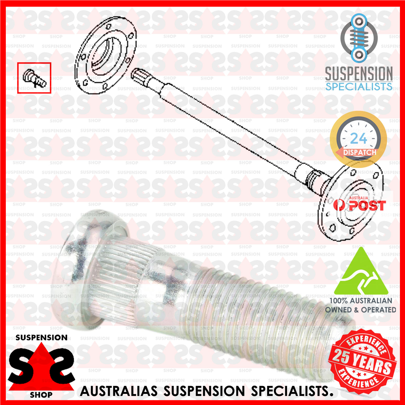 Wheel Stud Suit NISSAN Pintara Saloon (U12) 2.0 i PINTARA Saloon (U12 ...