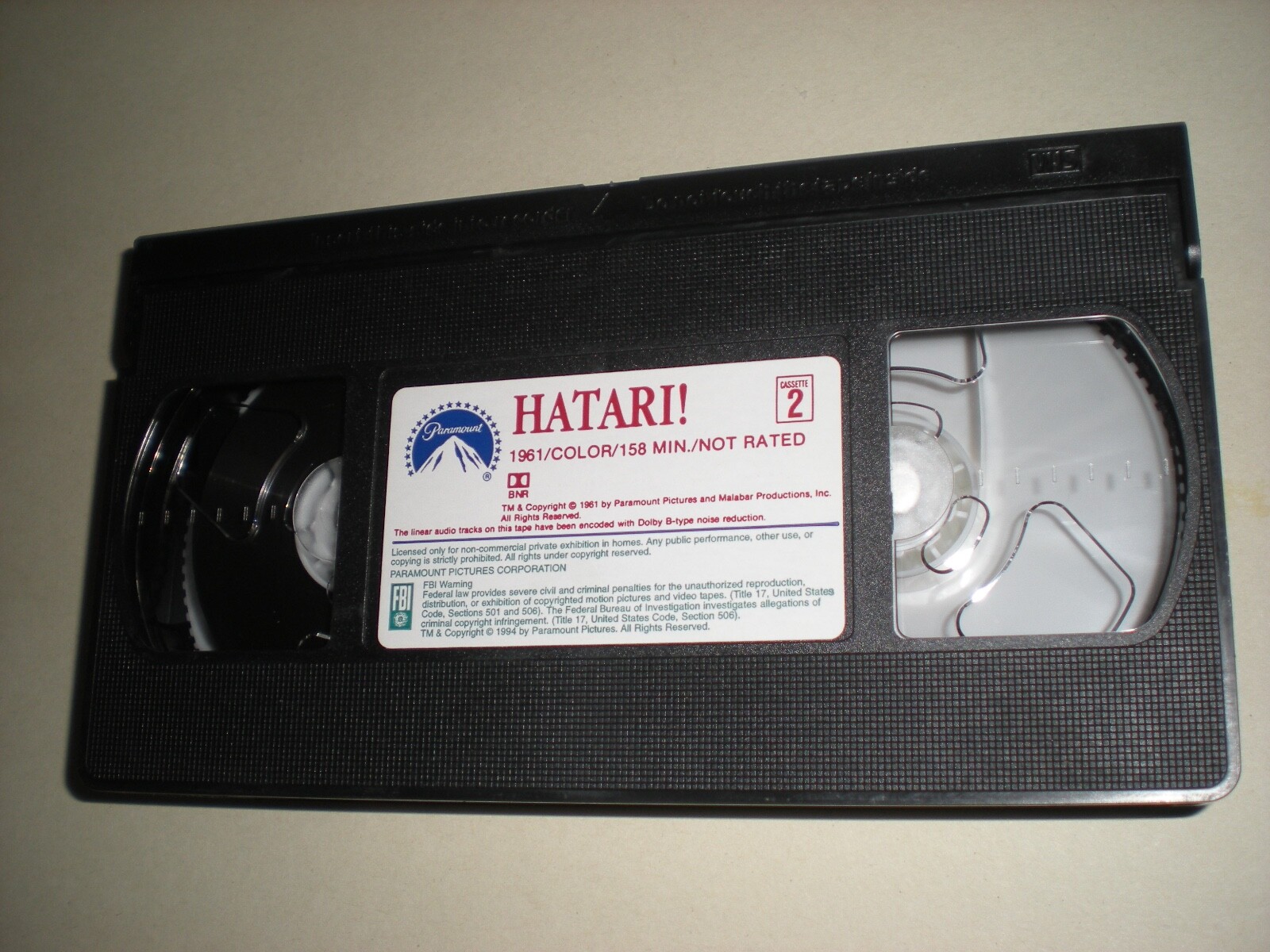 John Wayne "Hatari!" VHS 2 Tape Wide Screen Format Super Clean! | eBay