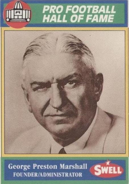 1990 Swell Pro Football Hall of Fame - George Marshall #13 (RC) for ...