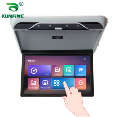 19" Roof Ceiling Screen Flip down Android Touch Screen Overhead Monitor ...