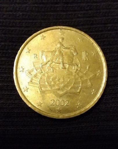 2002 Italy 50 Cent Euro Coin, Rare Collectors Coin | eBay