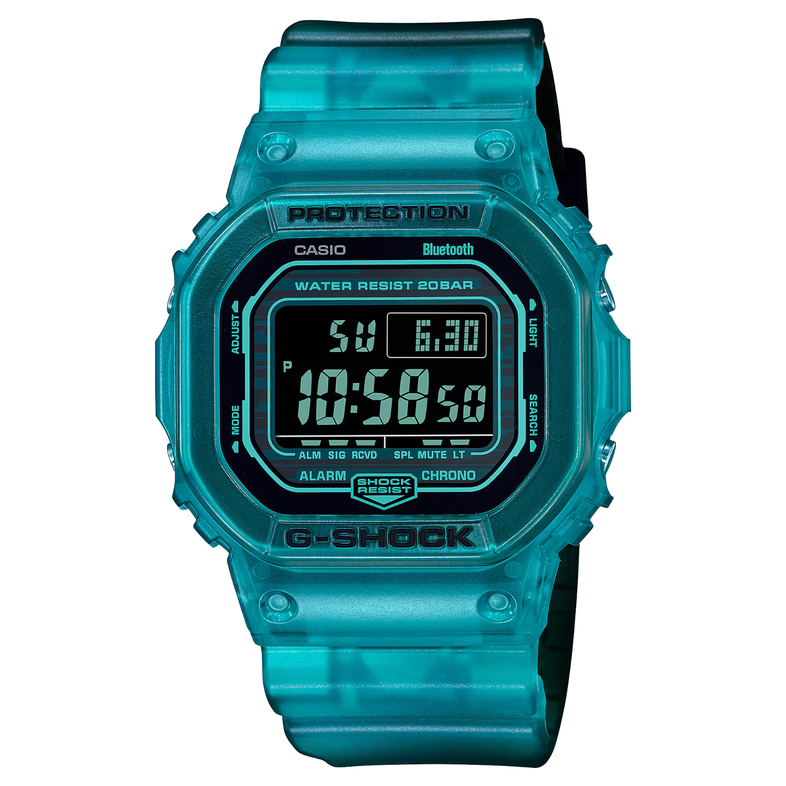 Casio G-Shock DWB5600G Digital Resin Turquoise Blue Watch DWB5600G-2 ...