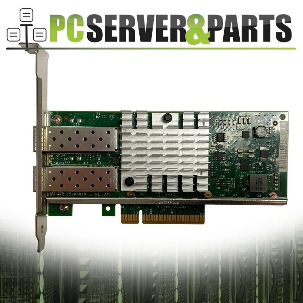 Lot of 5 Dell XYT17 Intel X520-DA2 Dual port SFP PCIe Ethernet Server ...