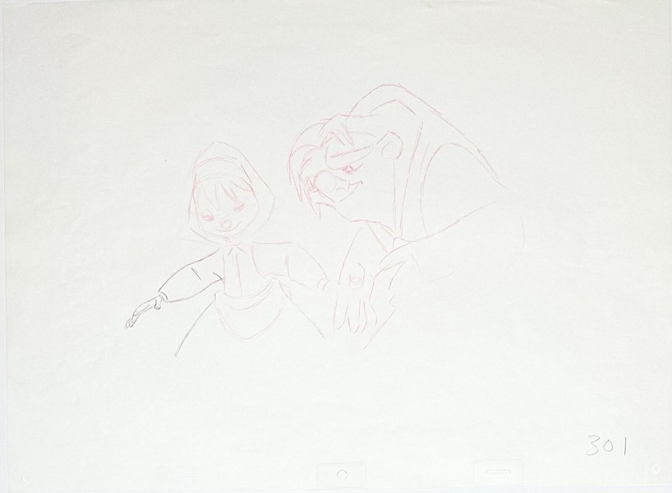 1996 RARE DISNEY HUNCHBACK NOTRE DAME QUASIMODO ORIGINAL ANIMATION ...