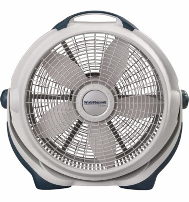 20" Lasko Wind Machine Air Circulator Floor Fan 3 Sp Pivoting Head ...