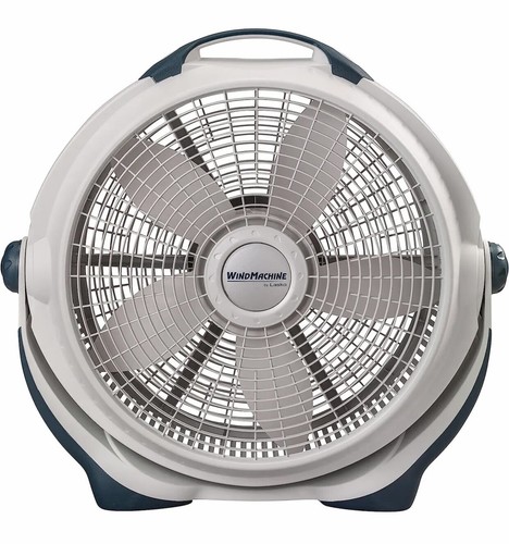 20" Lasko Wind Machine Air Circulator Floor Fan 3 Sp Pivoting Head ...