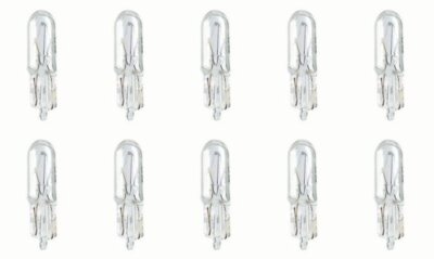 CEC Industries #74 Bulbs, 14 V, 1.4 W, W2.1x4.9d Base, T-1.75 shape ...