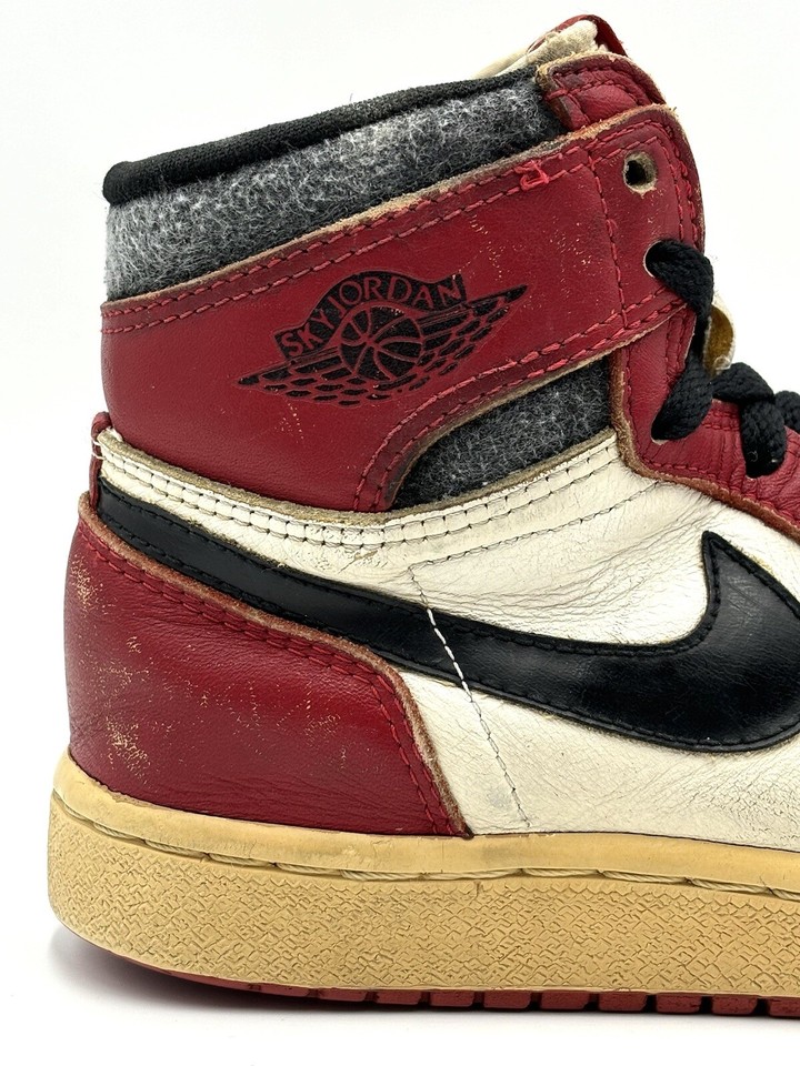 Nike Air Jordan 1 Sky Jordan 1985 Original OG Red White Black Size 4.5Y ...