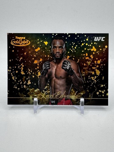 Leon Edwards 2024 Topps Gold Label UFC Gold Splatter Case Hit SSP | eBay