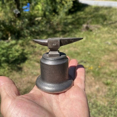 Vintage jewelers double Anvil miniature Anvil with separate base ...