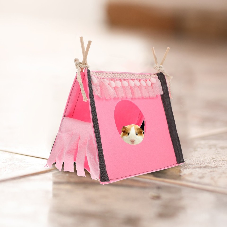 Decorative Hamster Hideout Guinea Pig Hut Small Rabbit House Indoor Pet ...
