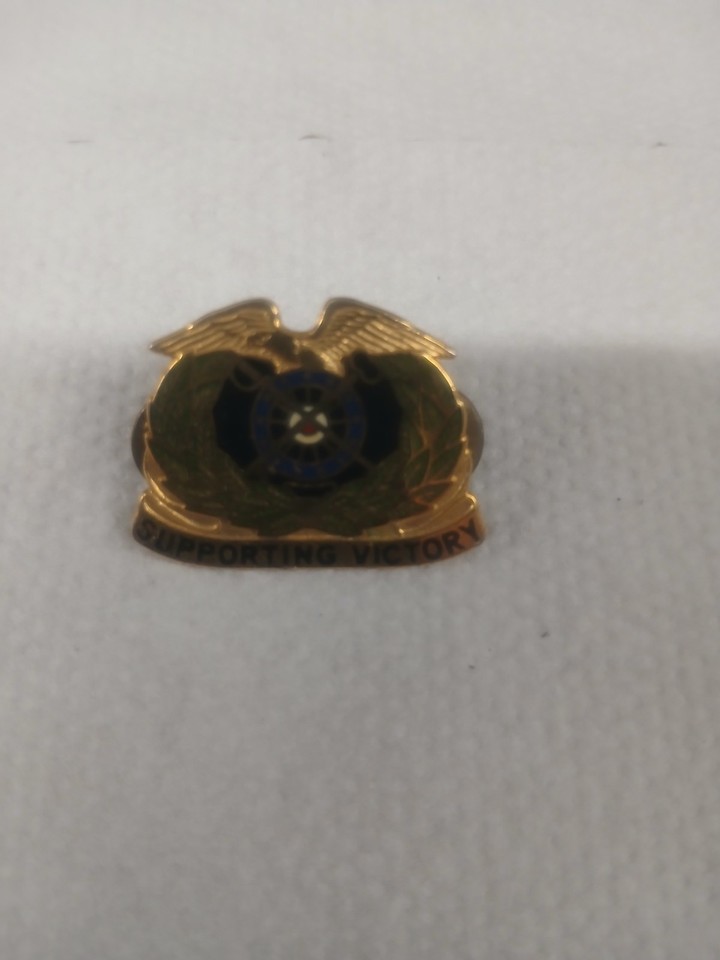 Vintage Army Quartermaster Regimental Corps Crest badge Army Badge Pin ...