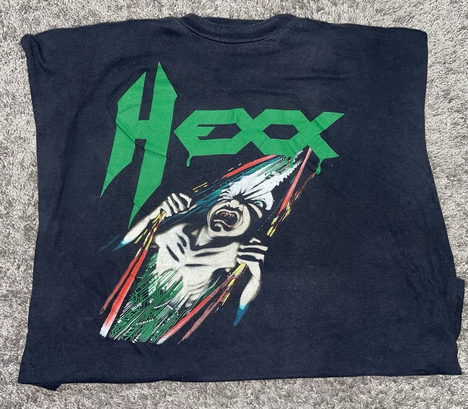 vtg HEXX Morbid Reality T Shirt Sz XL Autopsy Bay Area Thrash Sadus ...