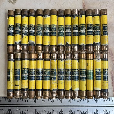 BUSSMANN LOW-PEAK LPS-RK-15SP, LPS-RK-20SP, LPS-RK-30SP MIXED LOT OF 28 ...