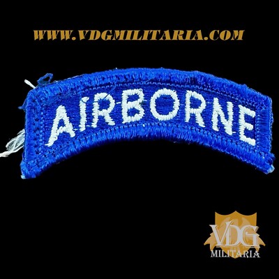 Post WW2 US Army "AIRBORNE" Scroll Tab Patch Insignia Blue White 82ND ...