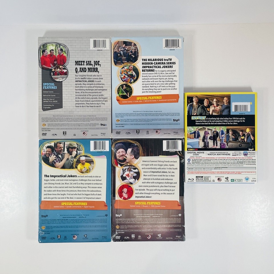 Impractical Jokers: Seasons 1-4 (DVD) + The Movie (Blu-ray) 1 2 3 4 | eBay