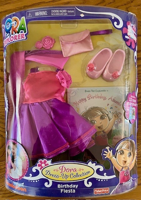 Fisher Price Dora the Explorer Dress Up Collection 13” doll + Fashion ...
