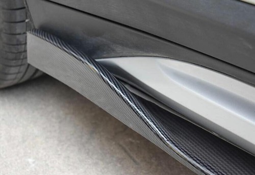 Carbon Fiber ABS Rear Bumper Lip Chin Spoiler Splitter For 2016-2021 ...