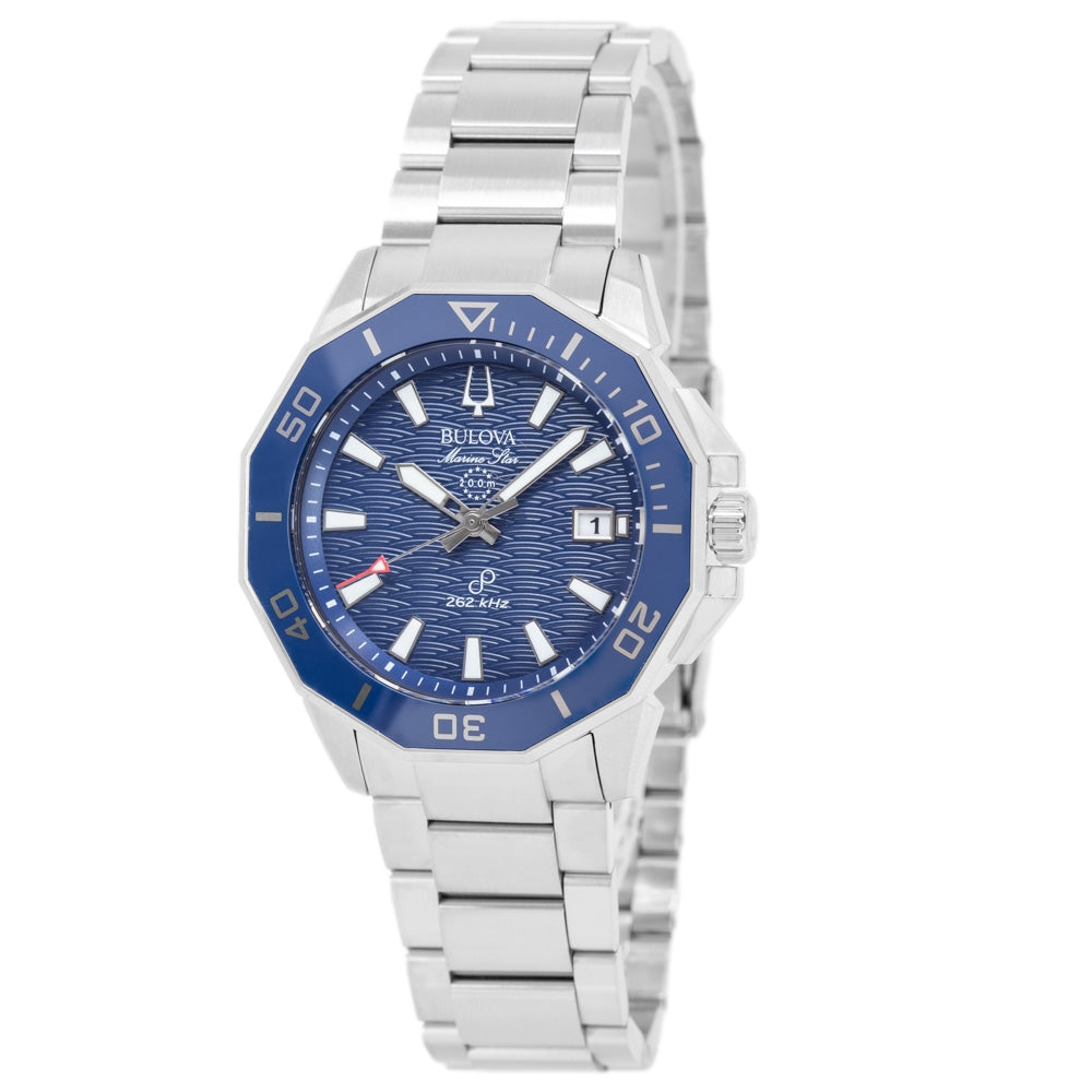 Bulova 96B433 Marine Star Sapphire Precisionist Blue Date Display Men's ...