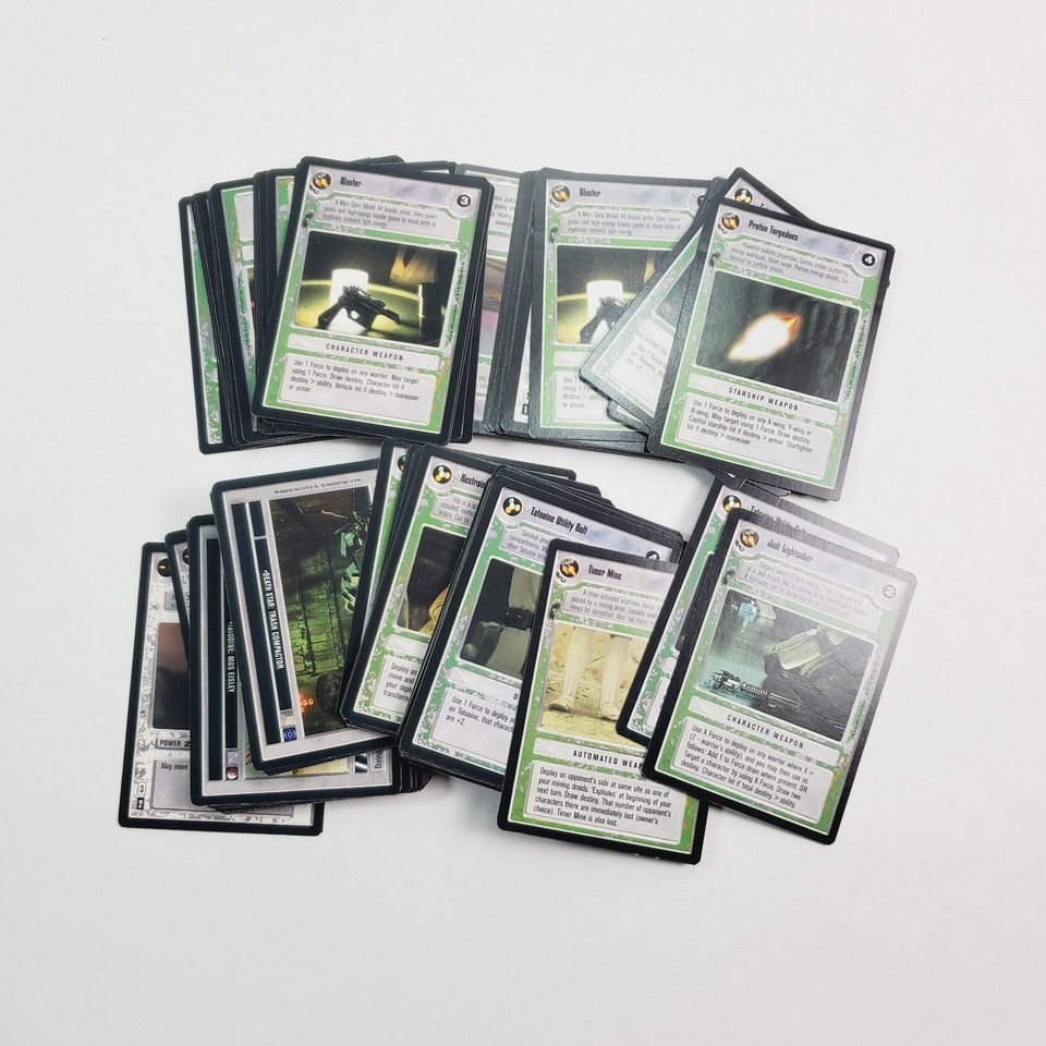 Star Wars CCG Lot of around 1500 Customizable Card Game Cards 1995 | eBay
