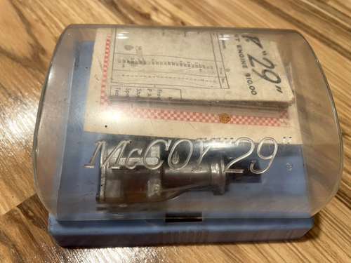 McCoy 29 Red Head Stunt Model Airplane Engine VINTAGE 1950's ORIGINAL ...