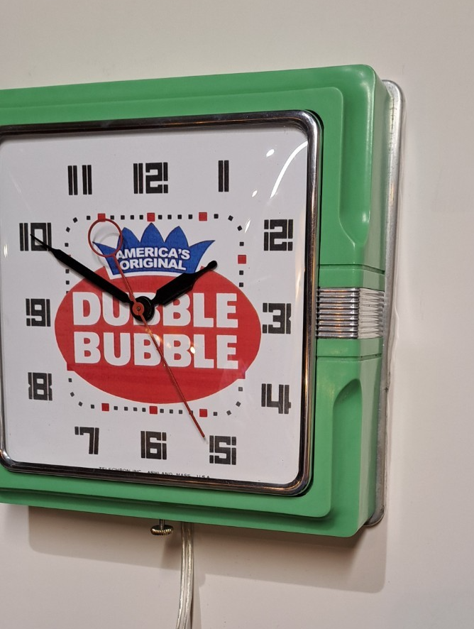 Vintage Telechron / GE Clock / Double Bubble Ad Clock / Runs Great/ EYE ...