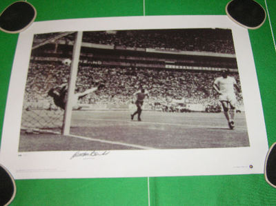 England Gordon Banks Signed Limited Edition 1970 World Cup Pele Save ...