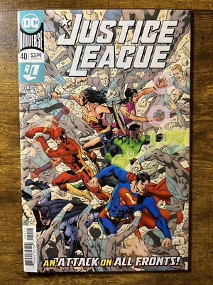 JUSTICE LEAGUE 40 NM BRYAN HITCH COVER WONDER WOMAN SUPERMAN DC COMICS ...