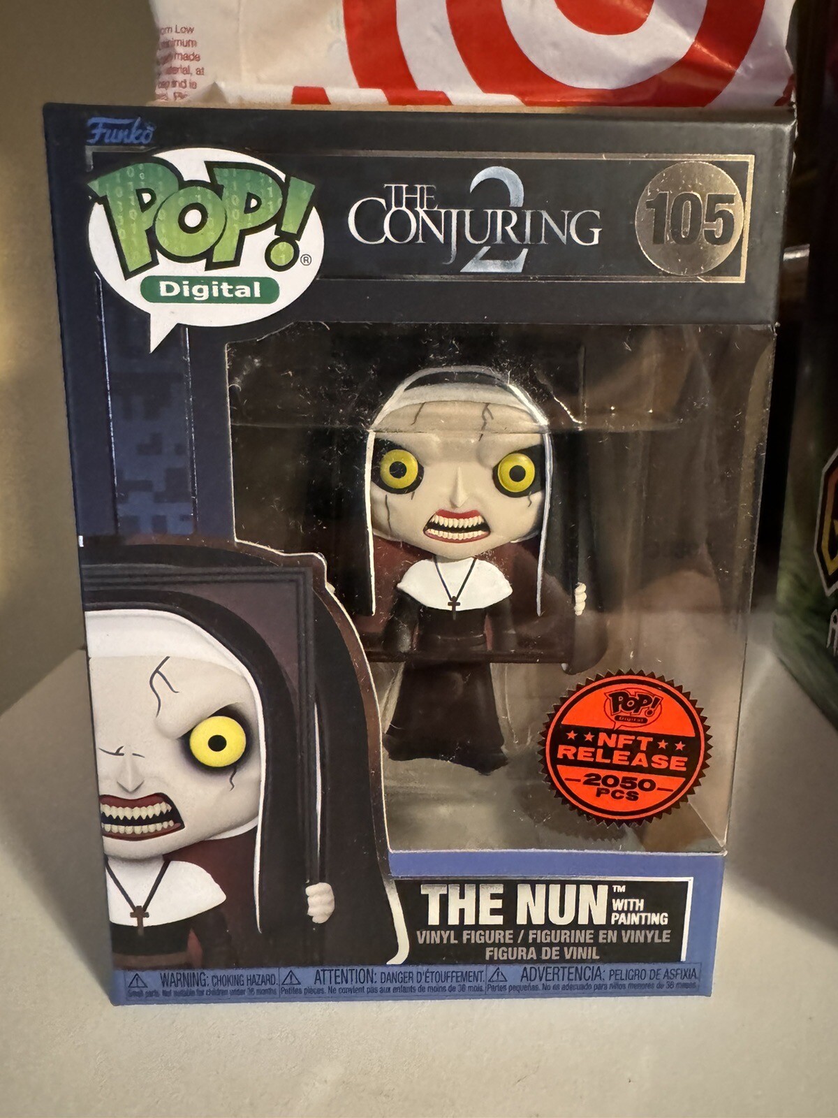 Funko Pop! Digital WB Horror The Conjuring 2 The Nun With Painting w ...