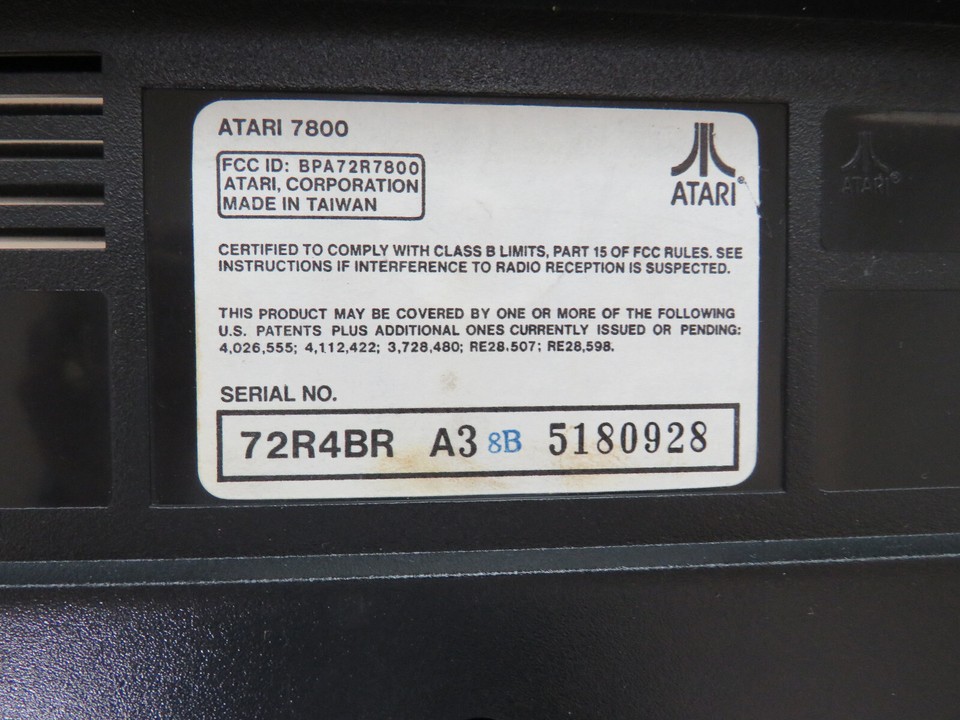1987 ATARI 7800 ProSystem Console Game Complete in Original Box with 3 ...