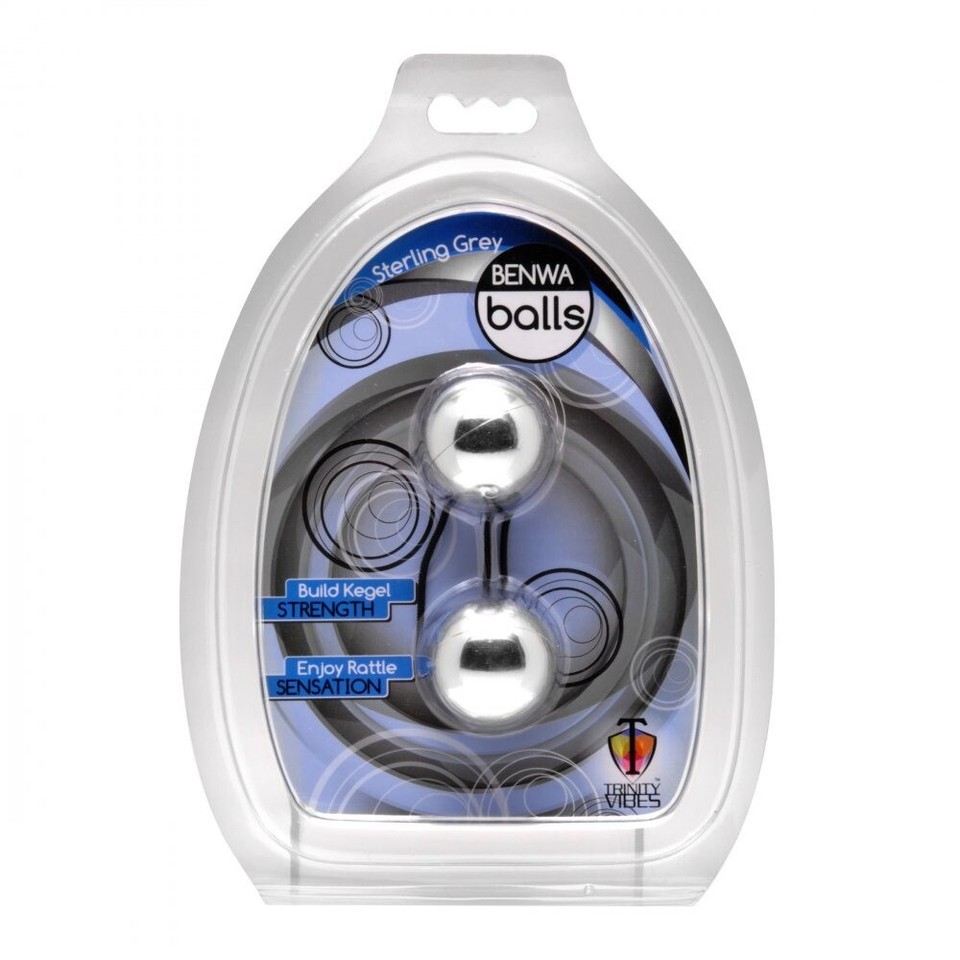 Silver Duotone Ben Wa Balls Female Women Vaginal Tightening Kegel ...