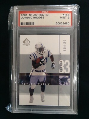 2001 SP Authentic - Dominic Rhodes - #155 MINT Graded PSA 9 | eBay