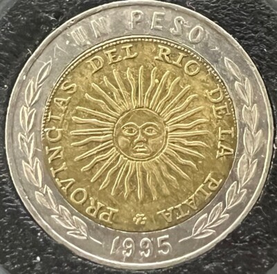 1995 ONE PESO REPUBLIC OF ARGENTINA PROVINCIAS DEL RIO DE LA PLANTA | eBay