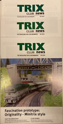 Trix Club News Magazines x 3 - # 5 / 2016 , # 6 / 2016 , # 2 / 2017 ...
