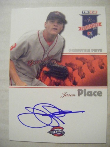 JASON PLACE signed RC RED SOX 2008 Tristar Projections baseball card ...