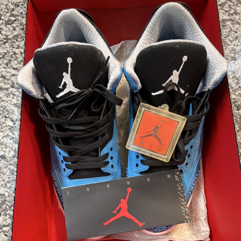 Jordan Air Jordan 3 Retro Powder Blue 2014 136064-406 DK Blue/White ...