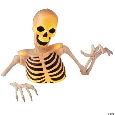 7 Ft Light-Up Ground Breaker Skeleton Halloween Prop Decor | eBay