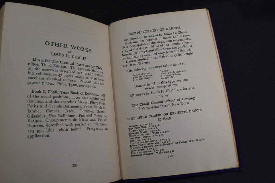 1915 The Chalif Text Book of Dancing Vol 2: Port De Bras, & Ballroom ...